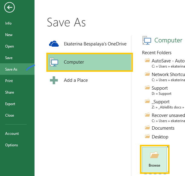 Recover Previous Version Of Excel File 2016 Lulidollars